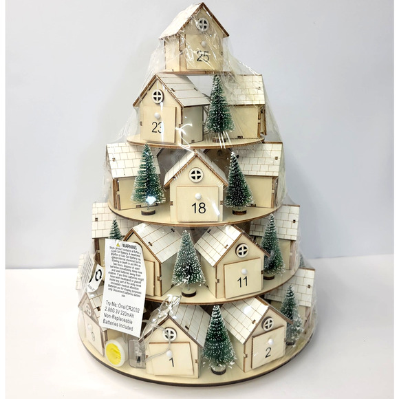 Hobby Lobby | Holiday | Hobby Lobby Lighted Wooden Christmas Village ...